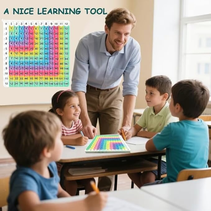 🎯12x12 Multiplication Table Board Game – Portable Math Practice and ...